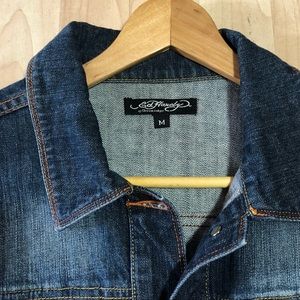 Ed Hardy | Jackets & Coats | Ed Hardy Authentic Tattoo Denim Jacket ...